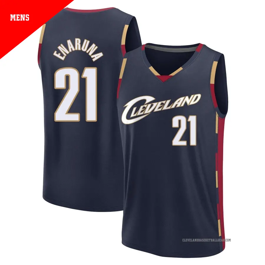#21 Men's Tristan Enaruna Cleveland Cavaliers 2025/26 Authentic Orange ...